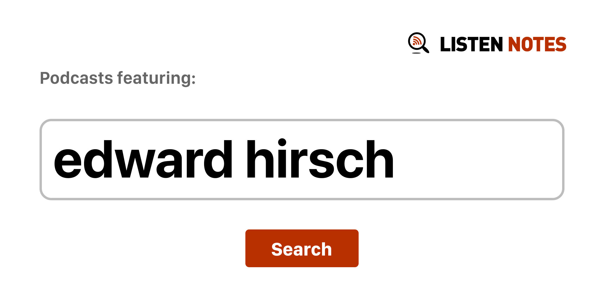Edward Hirsch - 最佳播客单集